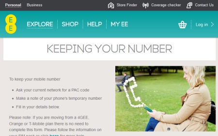 EE PAC Code: Keep Your Number When Changing Networks