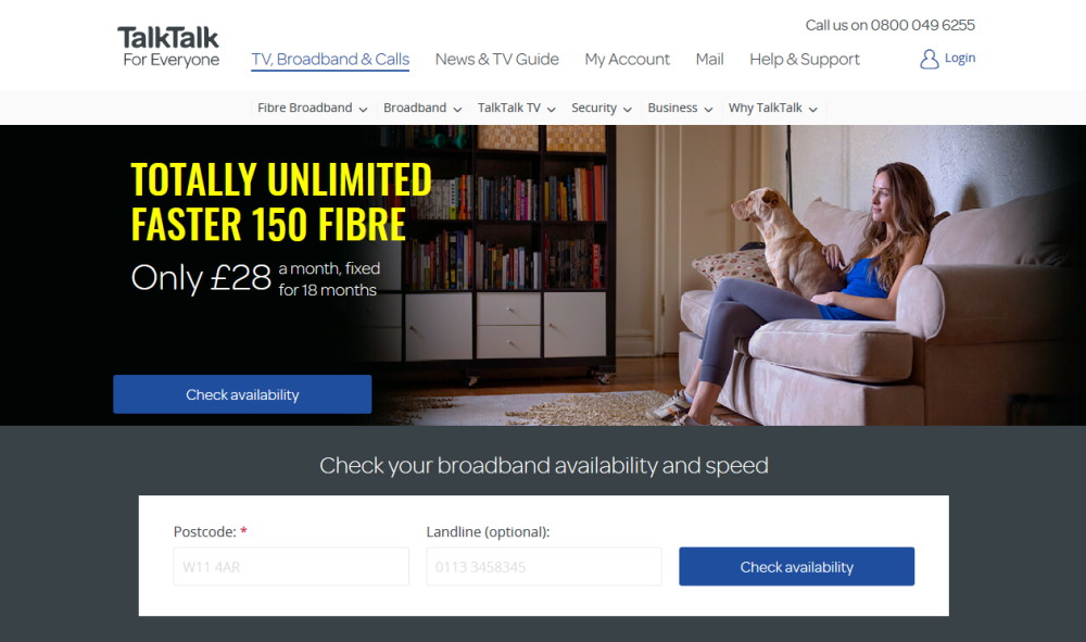 TalkTalk Faster 150 Fibre, Future Fibre & Ultra Fibre Optic Broadband