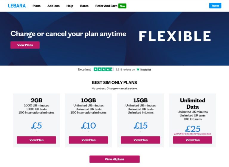 Lebara SIM Only Review: 5G Pay As You Go Bundles From £2.50/Month