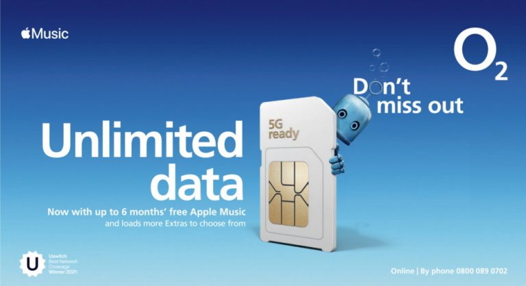 O2 Unlimited Data Plans: With Inclusive EU Roaming & Disney+