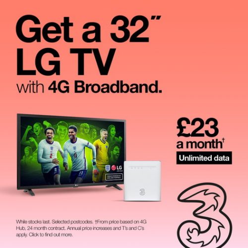 Three 4G Hub (ZTE MF286D) Review: Unltd 4G Broadband With LG TV