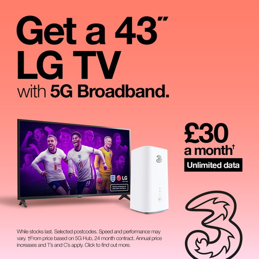 Three 5G Broadband Review: With Three 5G Hub From £29/Month