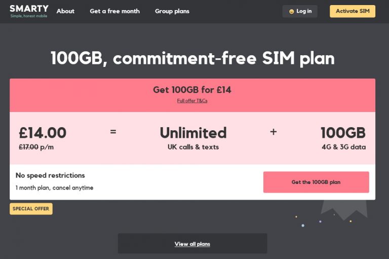 Smarty Mobile SIM Review: 2GB for £5, 100GB for £14 & Unlimited for £18