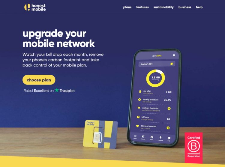 Honest Mobile Review: 5G SIMs With Carbon Removal & Loyalty Discount