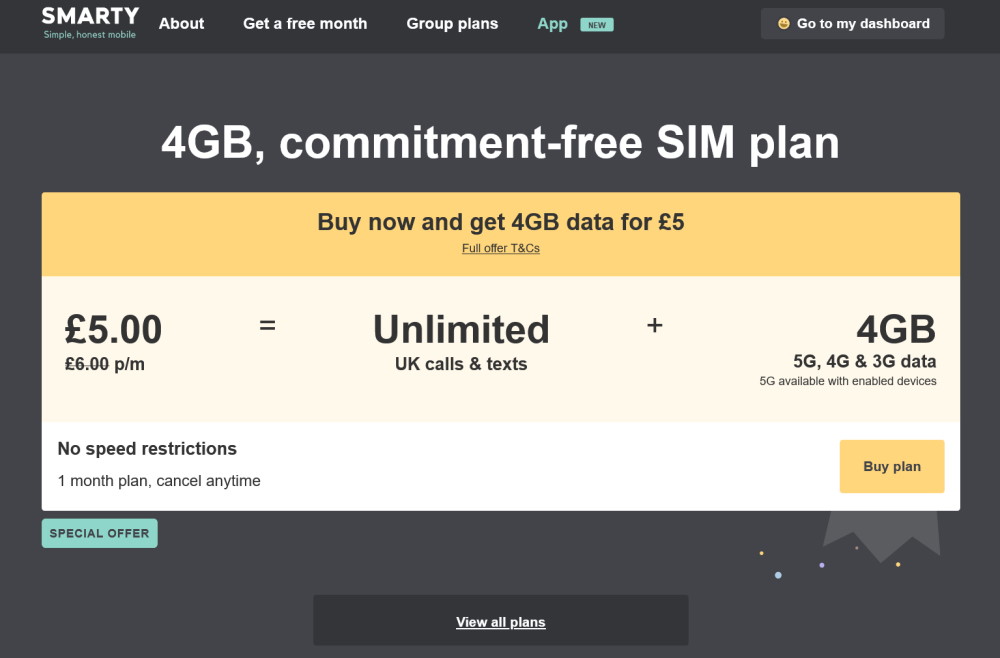 Smarty Mobile SIM Review: 4GB for £5, 12GB for £7 & Unlimited for £16