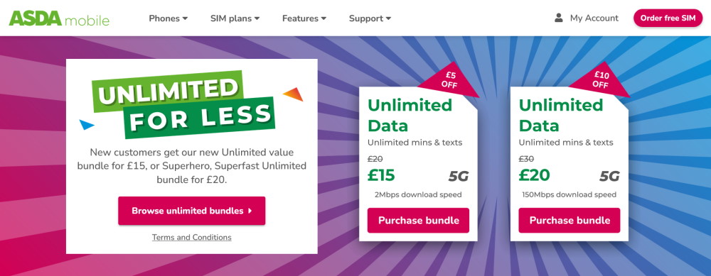 Unlimited Data Plans on UK Mobile Networks: Best Unlimited Data SIMs