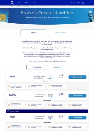 O2 Rolling Plans: Flexible SIM Only Deals With No Contract