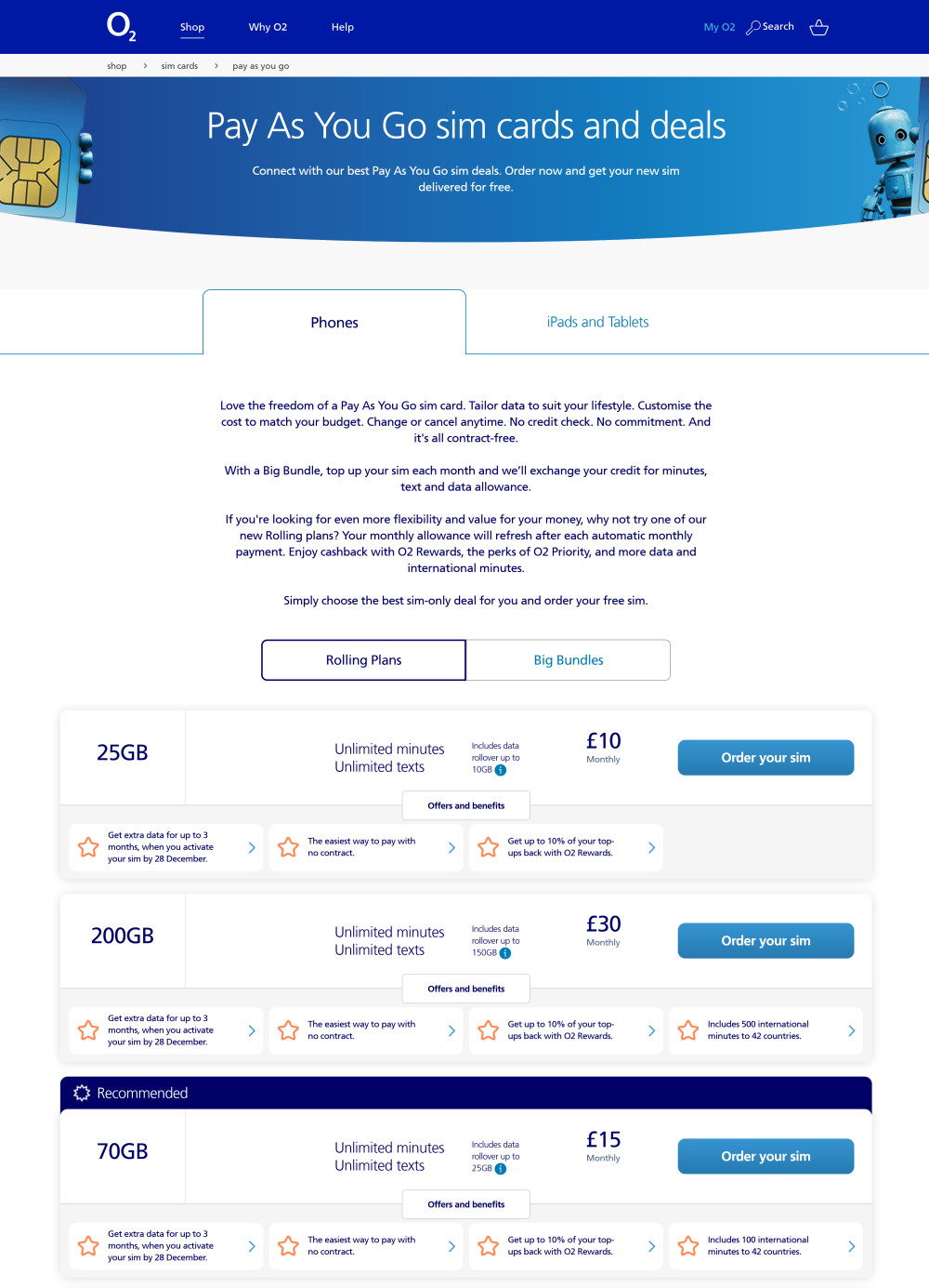 O2 Rolling Plans: Flexible SIM Only Deals With No Contract