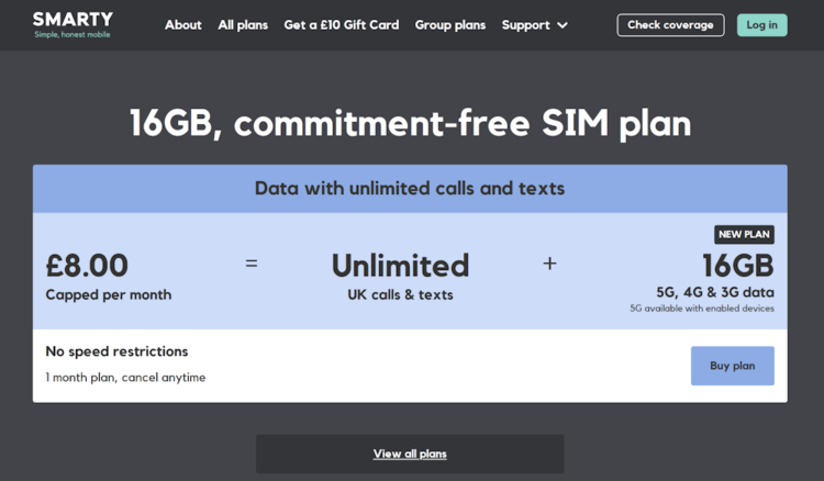 Smarty Mobile SIM Review: 15GB for £7, 80GB for £8 & Unltd £16
