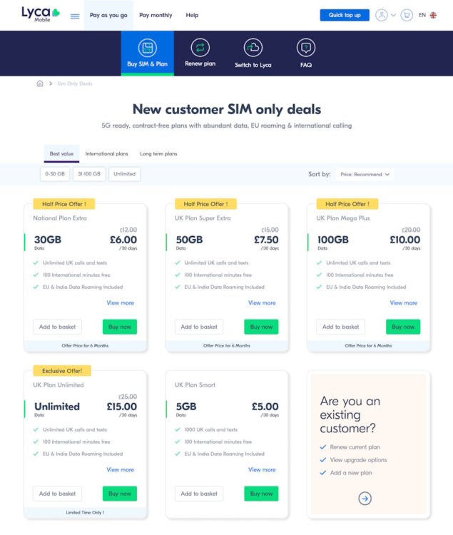 Lycamobile Bundles: PAYG Bundle Codes & Plans With International Calls