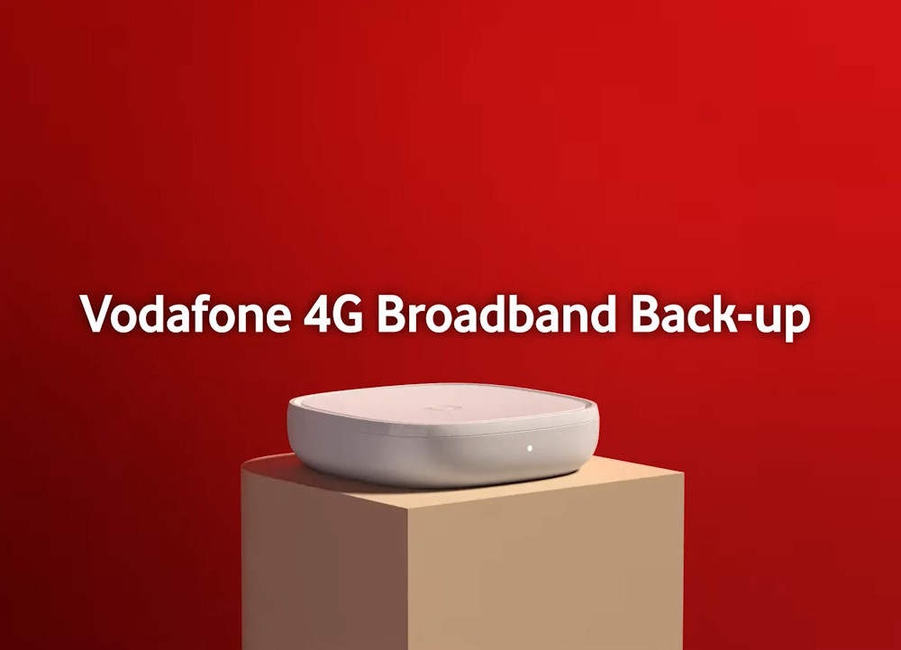 Vodafone Pro II Broadband: WiFi 6E Hub, Booster & 4G Backup