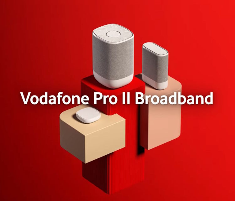 Vodafone Pro II Broadband: WiFi 6E Hub, Booster & 4G Backup