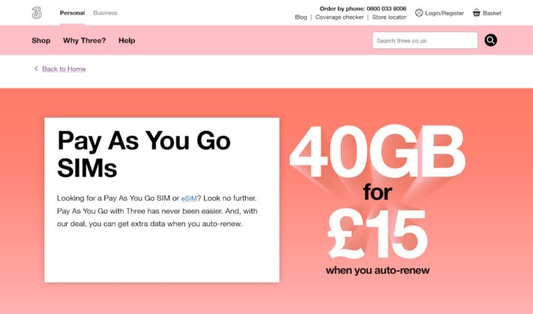 Three Coverage & Network: 5G, 4G & 3G Coverage Map & Checker