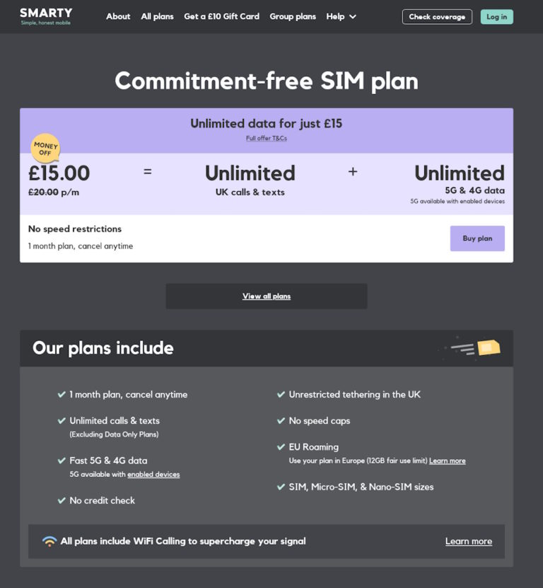 Smarty Mobile SIM Review: 15GB for £7, 60GB for £8 & Unltd £16