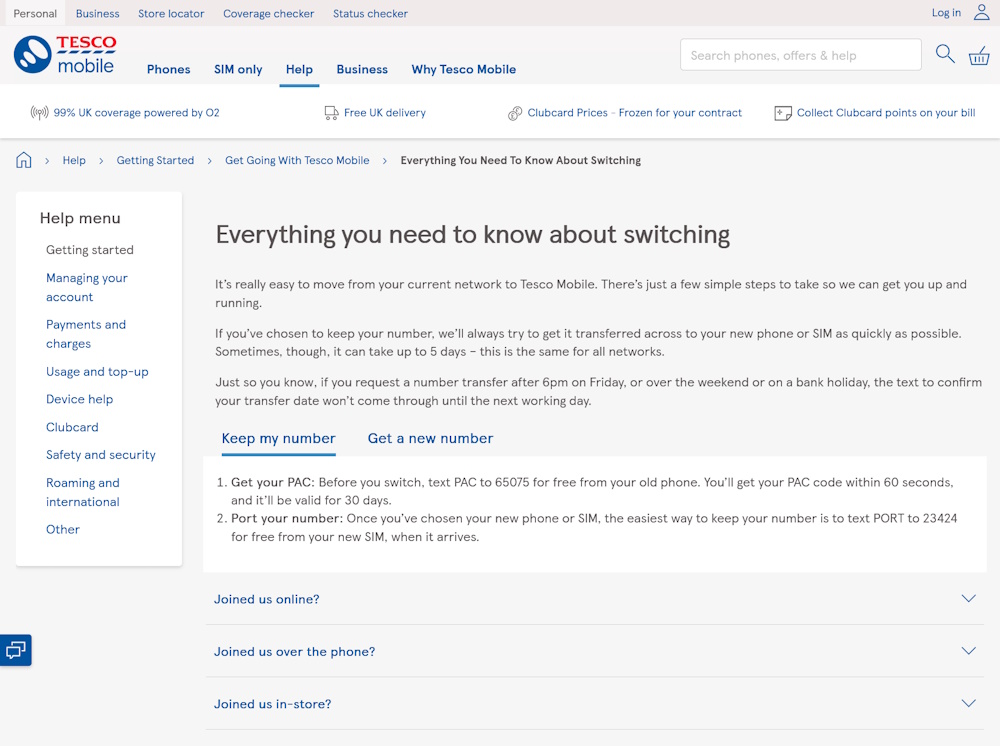 Tesco Mobile Pay As You Go Essentials: 30 Day Plans, No Credit Check