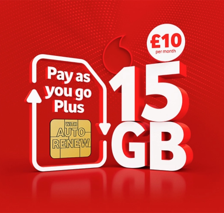 Vodafone Pay As You Go Plus: No Contract Plans With 5G & Auto-Renew