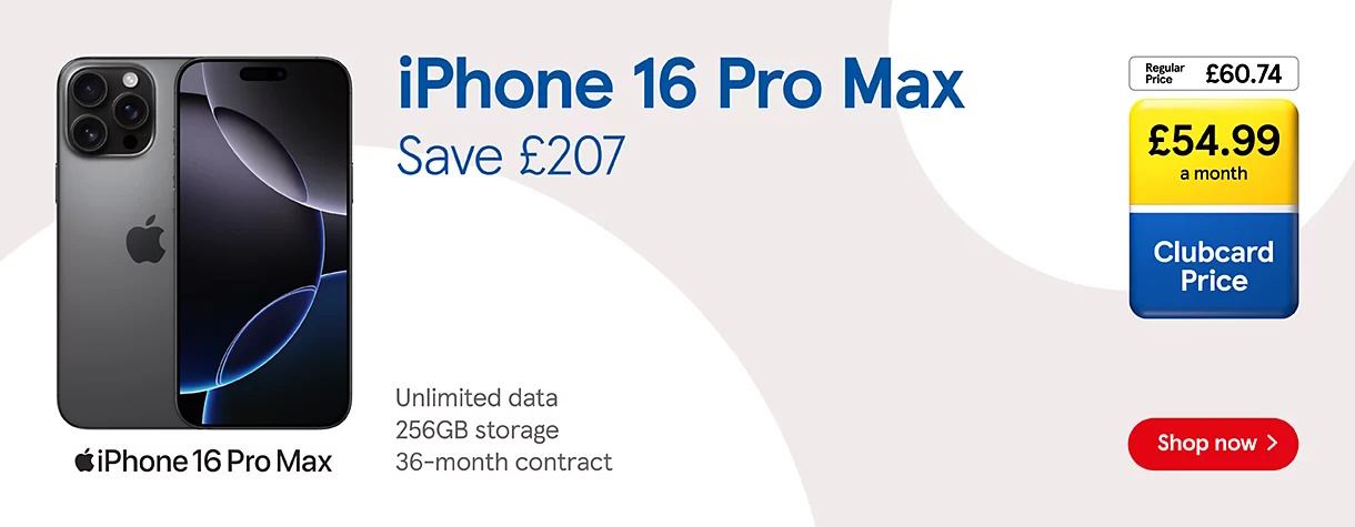 Tesco Mobile Deals: Save on SIM Only & iPhone 16 With Clubcard